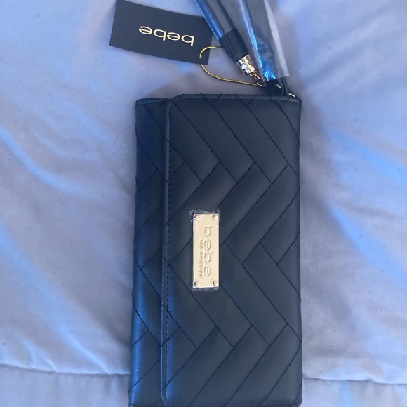 bebe | Bags | New Bebe Trifold Wrist Wallet | Poshmark